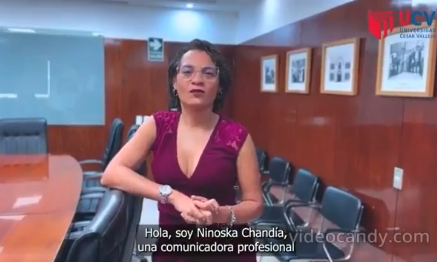 Ninoska Chandía vuelve a usar instalaciones del IRTP para grabar un video en el que ofrece ...