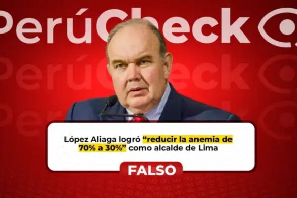 El 52% de la población peruana no tiene anemia, como dijo Anahí Durand